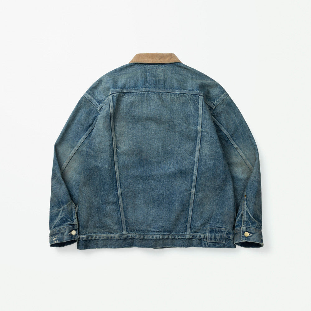 MADNESS TYPE-III SEA ISLAND DENIM JACKET (CORDUROY COLLAR) (MADE IN JA ...
